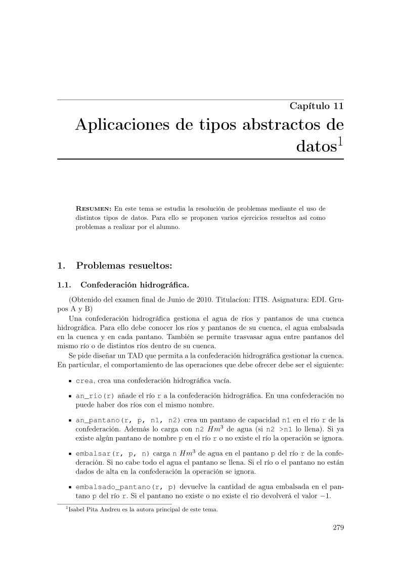 PDF de programación - Capítulo 11. Aplicaciones de tipos abstractos de datos